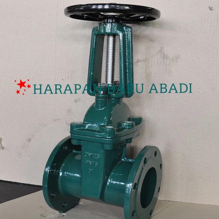 Jual Gate Valve PN16 Cast Iron 5" inch / Gate Valve DN125 Flange PN16 ...