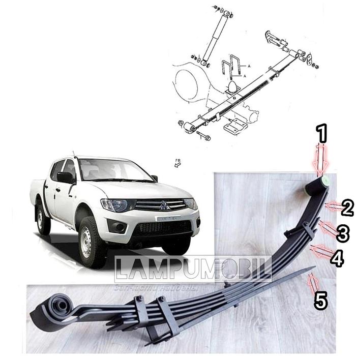 Jual Leaf Spring / Daun Per Belakang Set Mitsubishi Strada Triton ...