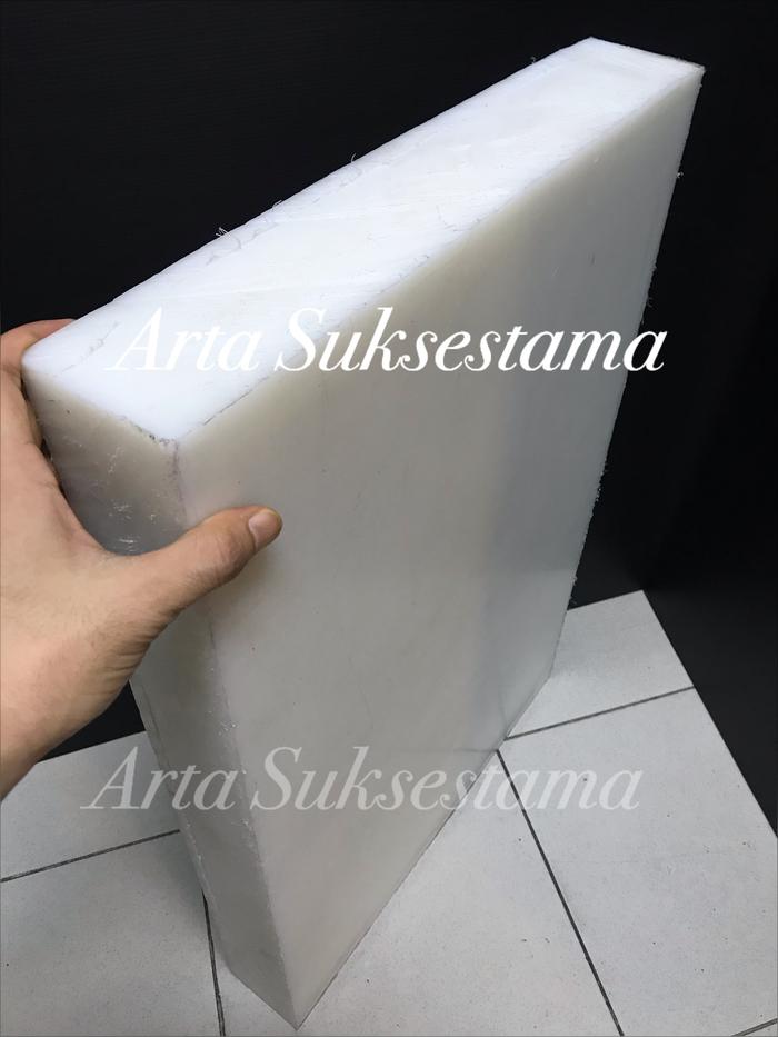 Jual Teflon sheet 100mm x 50cm x 50cm / plat PTFE teplon lembaran ...