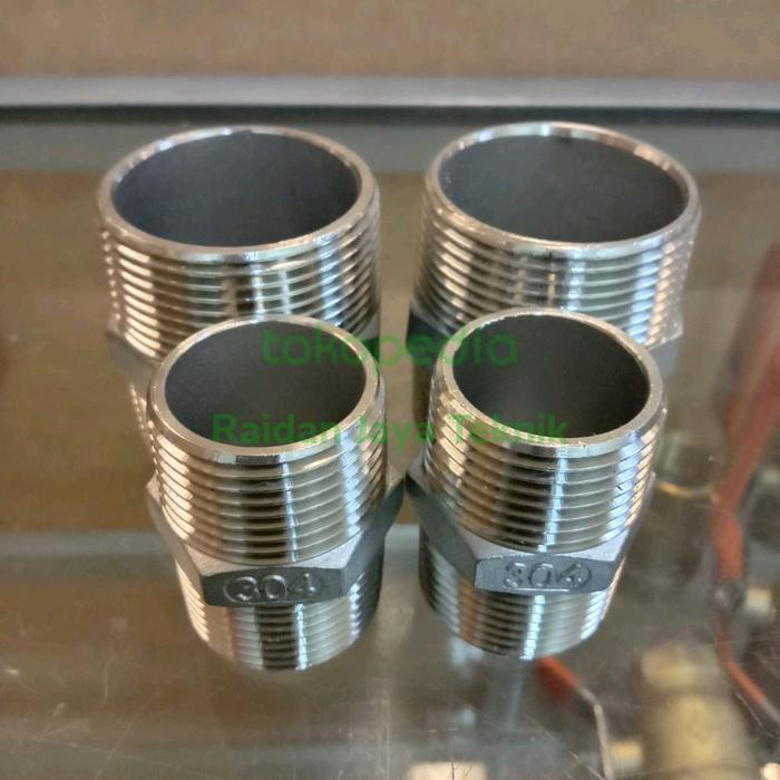 Jual Double Neple Stainless SS 304 Drat 1"inch - Jakarta Barat - Raidan ...
