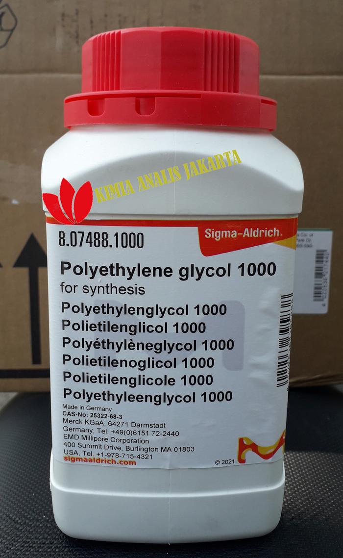 Jual POLYETHYLENE GLYCOL 1000 FOR SYNTHESIS 1 Kg - MERCK 8.07488.1000 ...