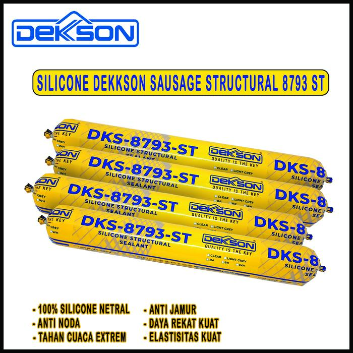 Jual Lem Silicone Sosis Netral Dekkson Sausage Structural 8793 ST Lem ...