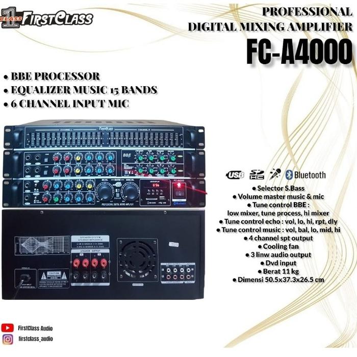 Jual Amplifier Firstclass FC-A4000 / FC A 4000 Bluetooth USB Original ...