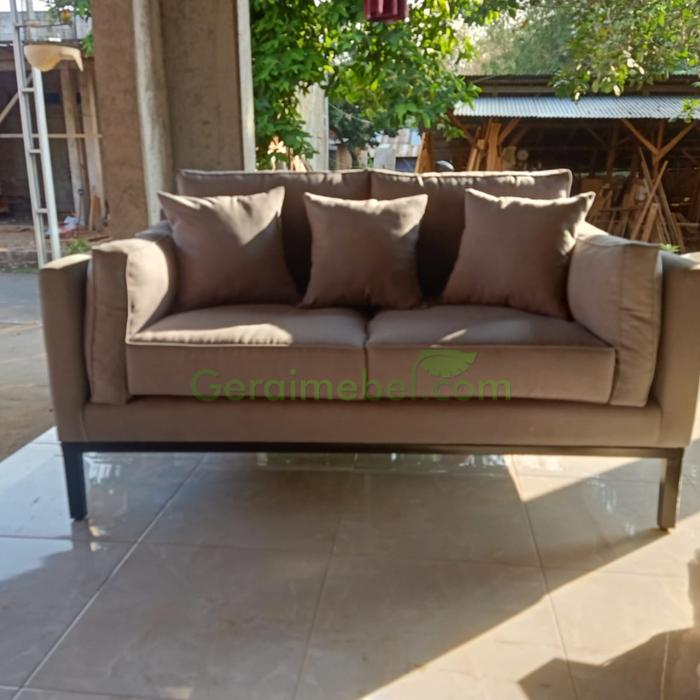 Jual Sofa living 2 seater minimalis modern model sofa industrial retro ...