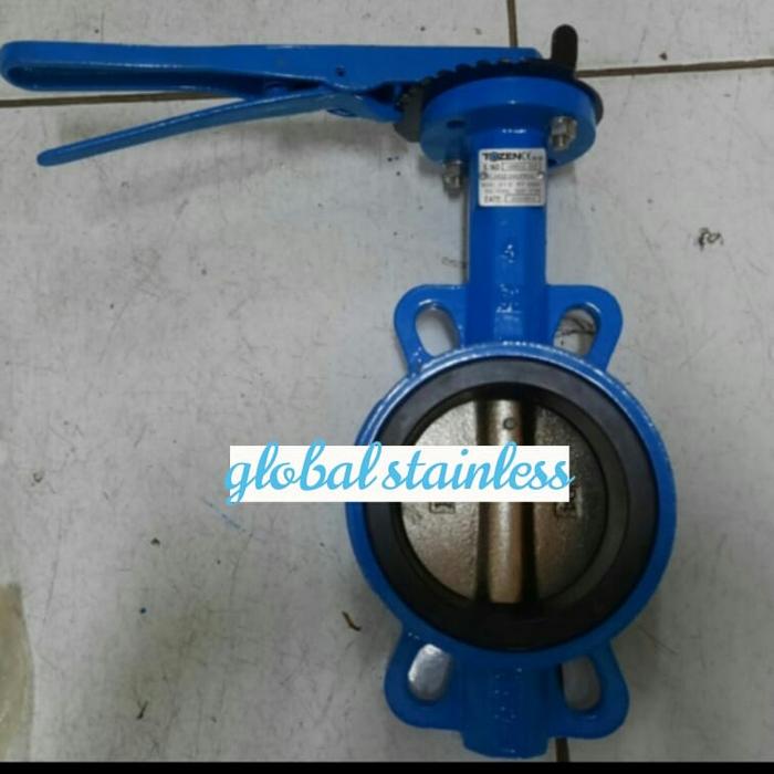 Jual Butterfly valve Tozen ukuran 4"inch / Cast iron disc ductile iron ...