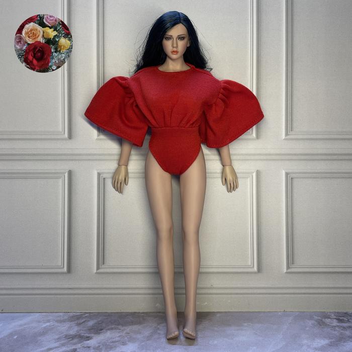 Jual 1/6 Female Kitbash Baju Dress Merah For Phicen Tbleague Barbie ...