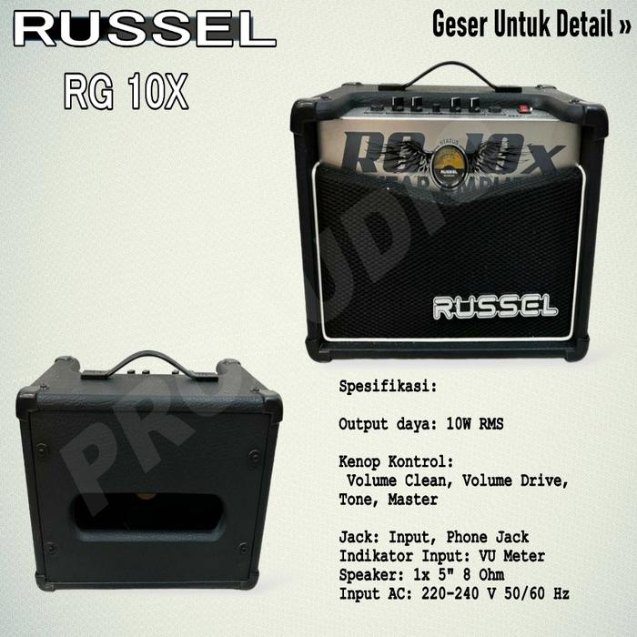 Jual Amplifier Guitar Russel RG 10X RG10X RG 10X Ampli Gitar 5 Inch 10 ...