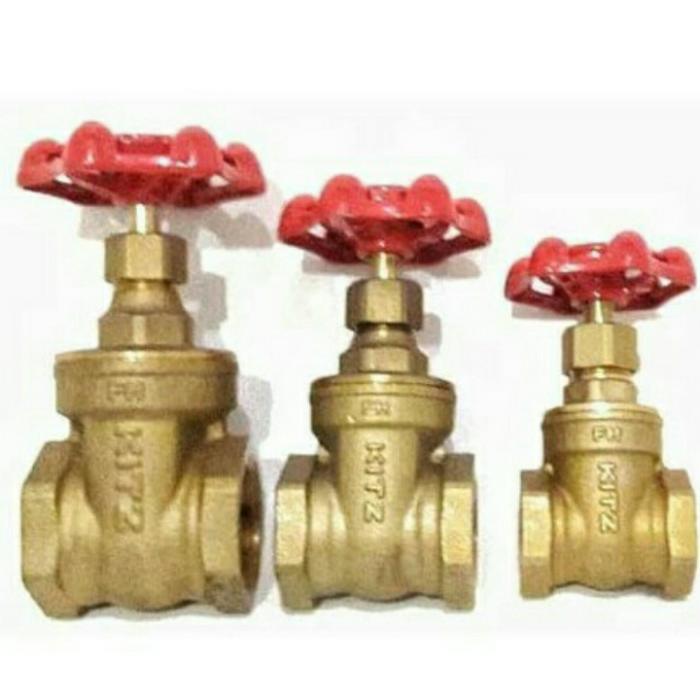 Jual Gate valve kitz 1 1/2" inch / gate valve kuningan kitz - Jakarta ...