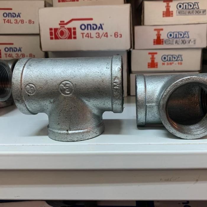 Jual Tee galvanis drat 2" inch / Tee besi - Jakarta Barat - Maju Jaya ...