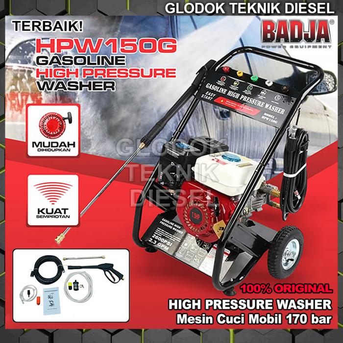 Jual High Pressure Washer 170 Bar Mesin Sprayer Cuci Mobil Motor + Roda ...