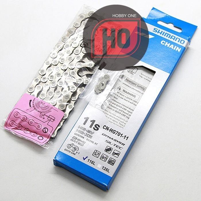 Promo SHIMANO ULTEGRA XT CN-HG701 - 11 Speed Super Narrow - Chain Rantai - 116L IndPack QL ...