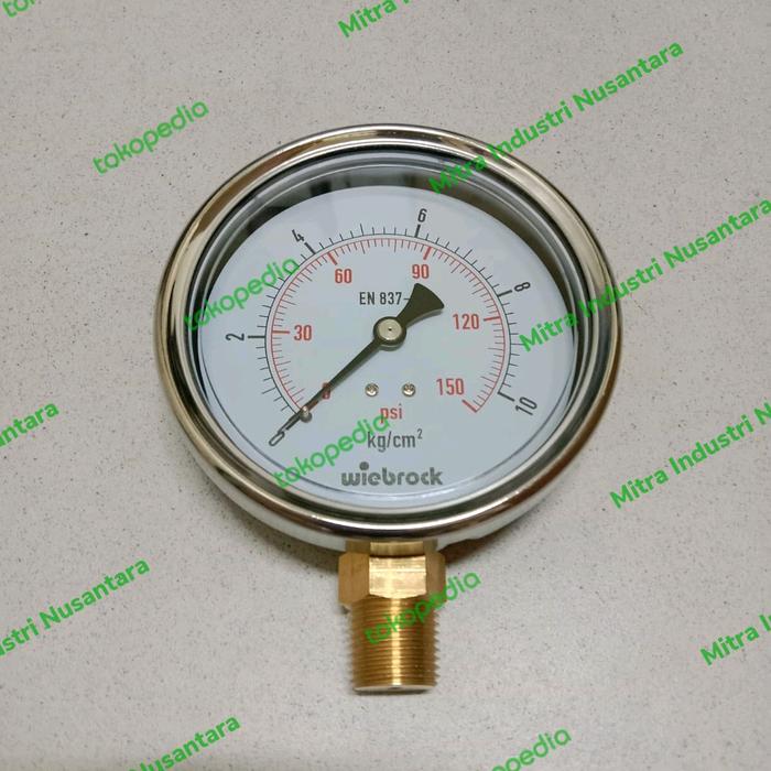 Jual Pressure Gauge 16 Bar / 230 psi 4 inch - Jakarta Barat - Mitra ...