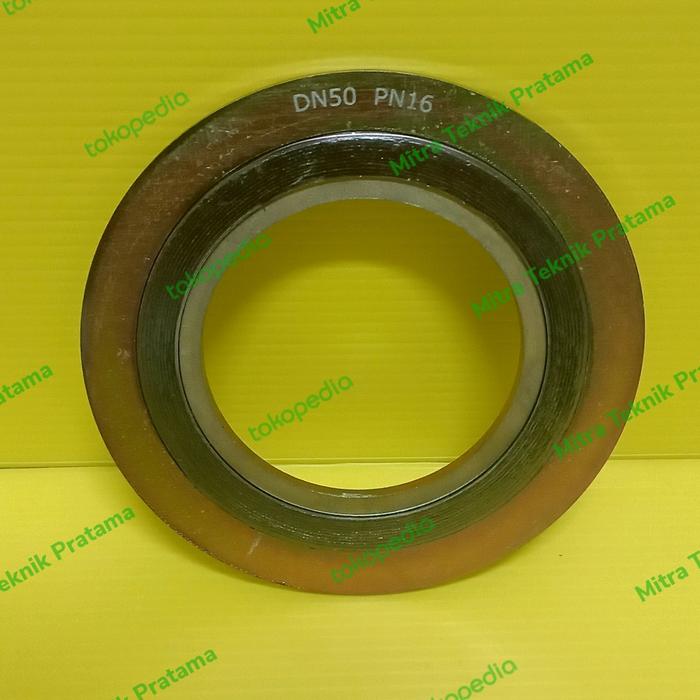 Jual SWG Besi Carbon Steel PN16 2 inchi / DN 50 Spiral Wound Gasket ...