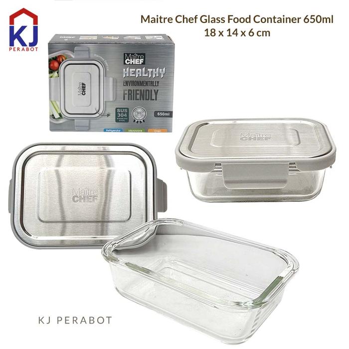 Jual Maitre Chef Glass Food Container - 1500ml 6633 Di Seller Shin ...