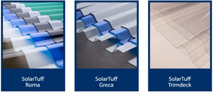 Jual SolarTuff - Atap transparan Gelombang Roma, Greca dan Trimdek ...