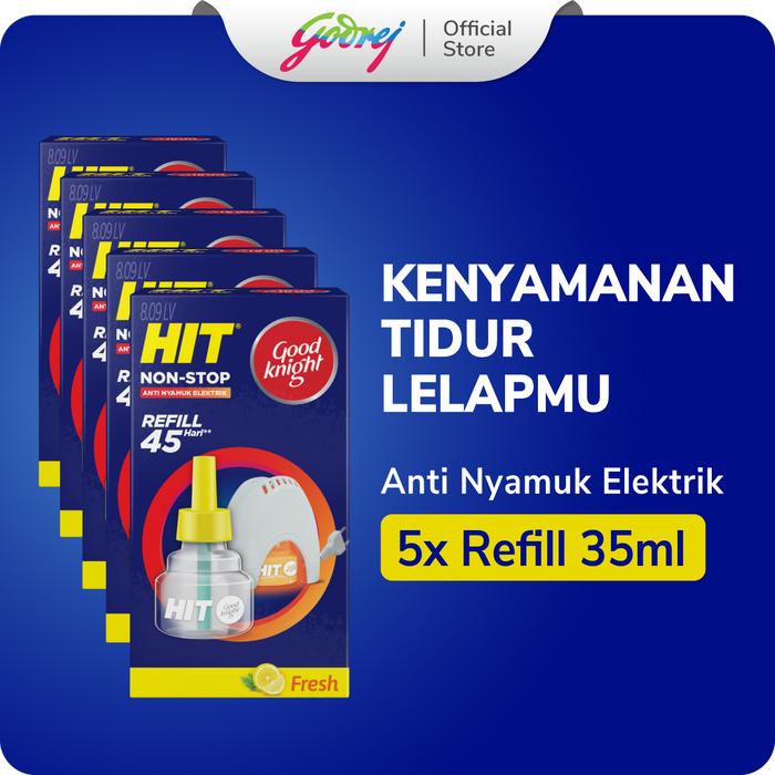 Promo HIT Goodknight Non Stop Refill Fresh 45H 35ml - isi 5 - - Godrej ...