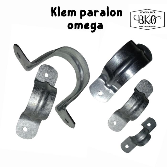 Promo Klem Paralon OMEGA / Clamp Pipa Omega Besi Galvanis - 1/2" - Kota ...
