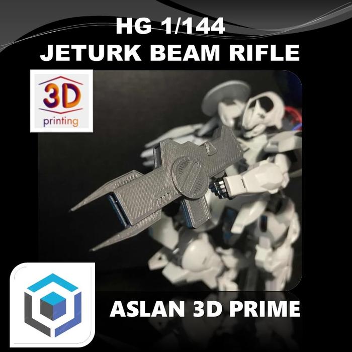Jual HG 1/144 JETURK BEAM RIFLE GUNDAM GUNPLA WEAPON Custom Color 3D ...