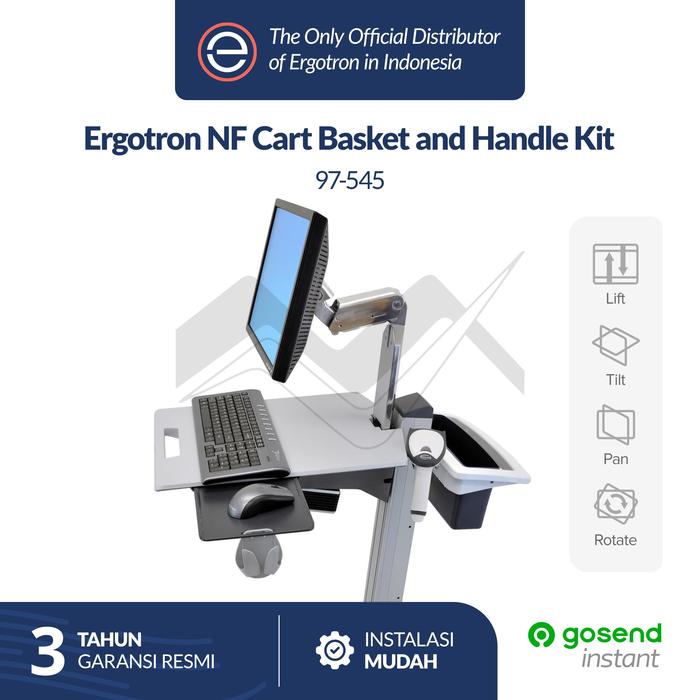 Promo Ergotron NF Cart Basket and Handle Kit (97-545) Cicil 0% 3x ...