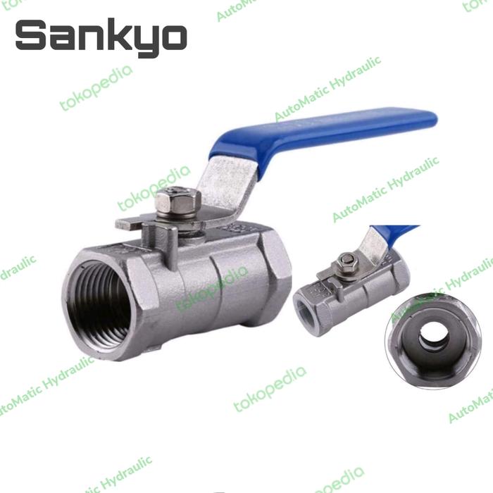 Jual BALL VALVE /STOP KRAN SANKYO 1 INCH 1000 WOG SS 316 TYPE 1 PC - Jakarta Barat - AutoMatic ...