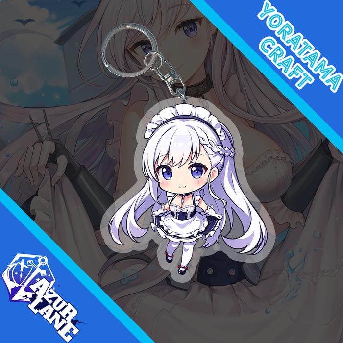 Jual Gantungan Kunci Azur Lane, Keychain Akrilik Custom - Belfast - Kab ...