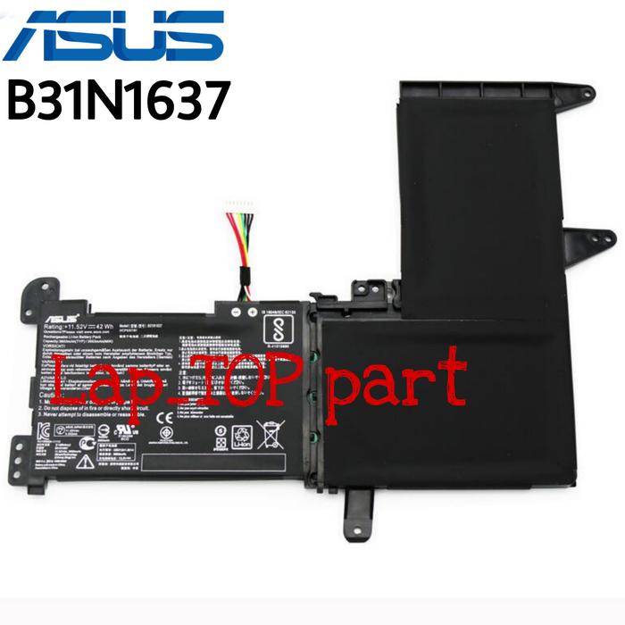 Jual Battery B31N1637 Asus VivoBook S510UN S510UQ 15 F510Q R520U R520UA ...