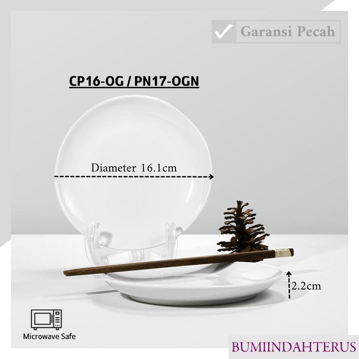 Jual Piring Kue Keramik 16.1CM Putih Polos By Indo Keramik -1PCS / PN17-OGN - Jakarta Utara ...