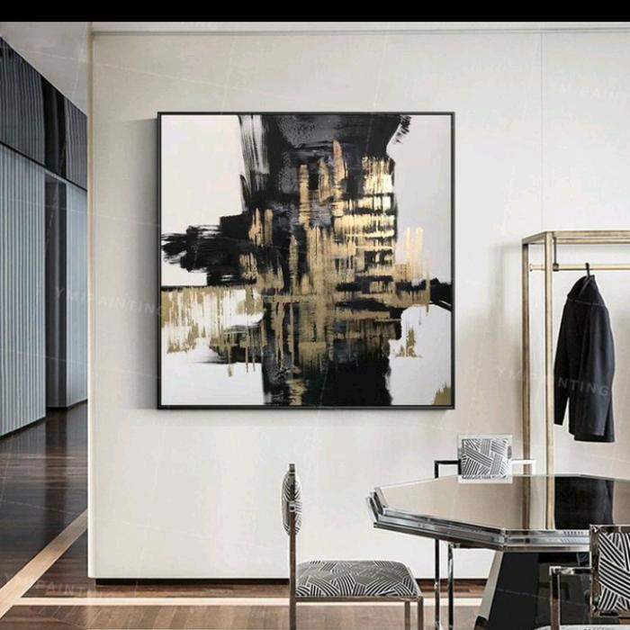 Jual LUKISAN COSTUME 3 LUKISAN UKURAN 100X100 FRAME HITAM - Kab ...