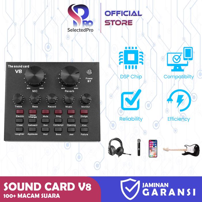 Promo Soundcard V8 Mixer Sound Card V8 MIXER Audio USB External ...