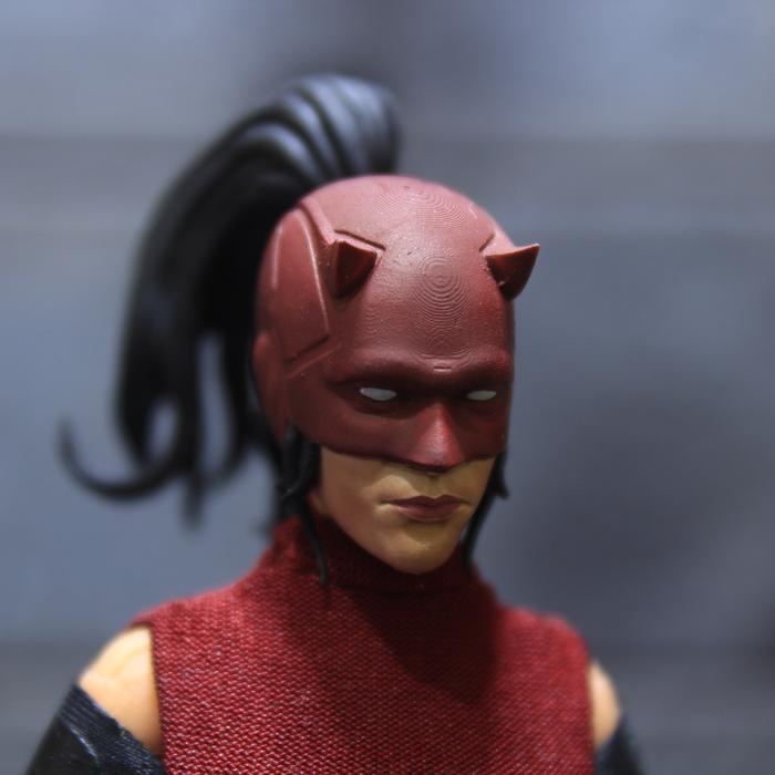 Jual 1/12 Custom Marvel Mezco Elektra Daredevil Head Sculpt HS Legends ...