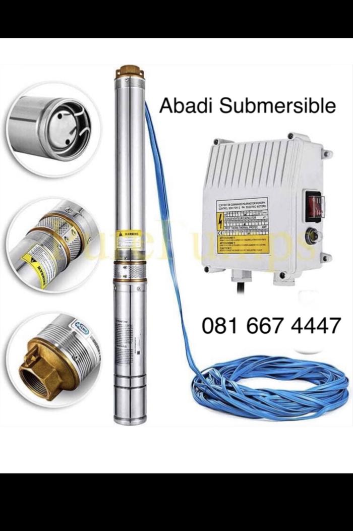Jual Pompa air Submersible nasional 3 dim 200 watt kabel 30 meter ...