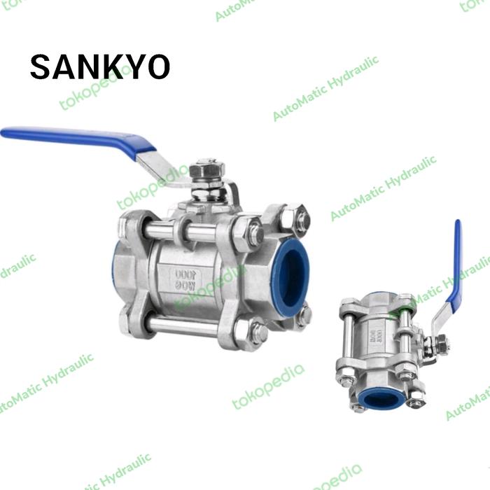 Jual BALL VALVE/STOP KRAN SANKYO 1/2 INCH 1000 WOG SS 316 TYPE 3 PC - Jakarta Barat - AutoMatic ...
