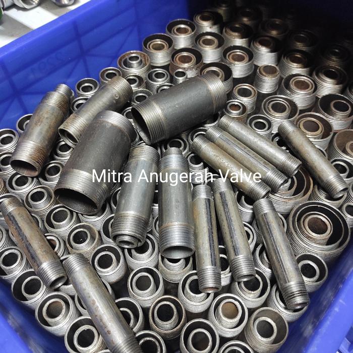 Jual Pipa Nepel Besi 10cm UK 3/8"inch / pipa nepel carbon stell ...