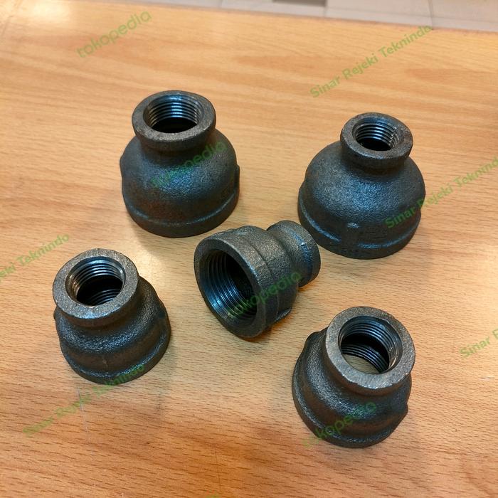Jual Reducer Hitam TSP 2" x 1 1/2" inch - Vlok Sock Steam Hitam drat ...