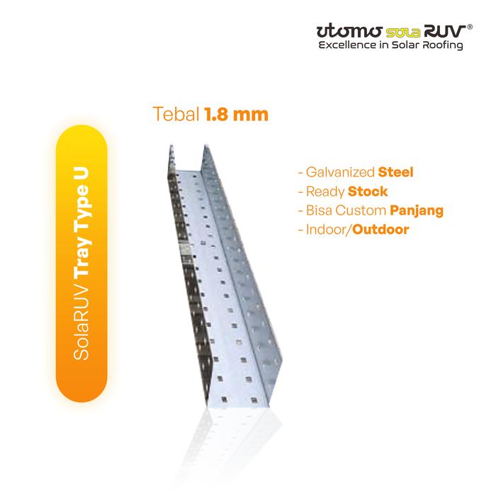 Jual SolaRUV Tray Type U 100 x 50 x 3000 Galvanized Steel 1.8mm - Kota ...