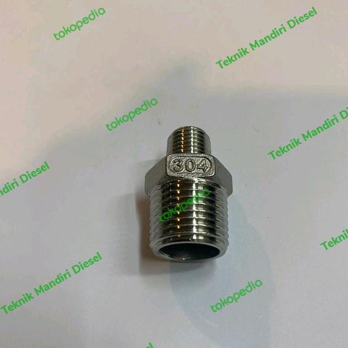 Jual v sok double neple /v sok stainless 304 (2incX1.1/2inc) - Jakarta ...