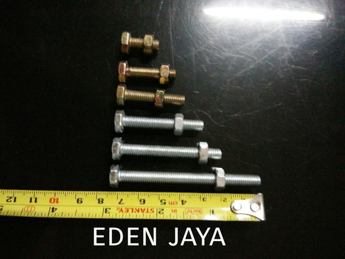 Jual BAUT / BOLTS & NUTS M6 X 70 (7 cm) KNG/PTH - Jakarta Barat - TK ...