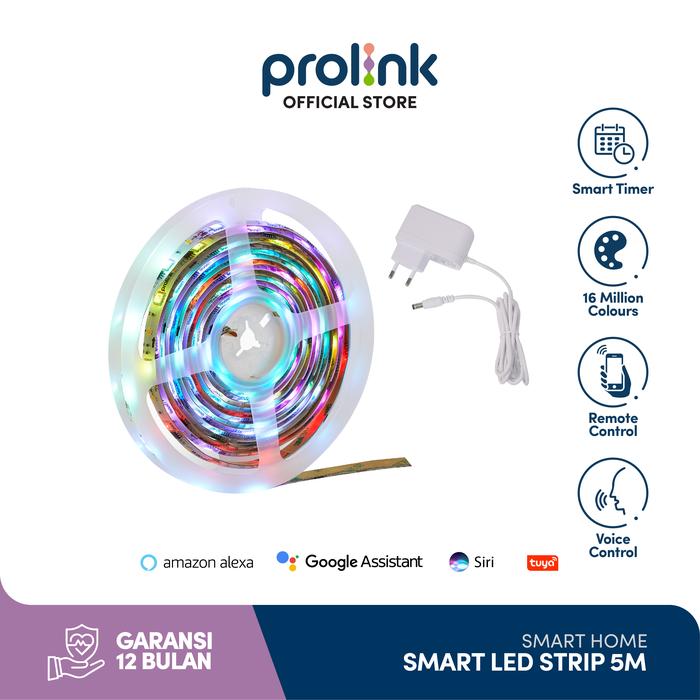 Promo Prolink Smart LED Light Strip RGBIC 5M + Adaptor | Lampu IoT WiFi ...