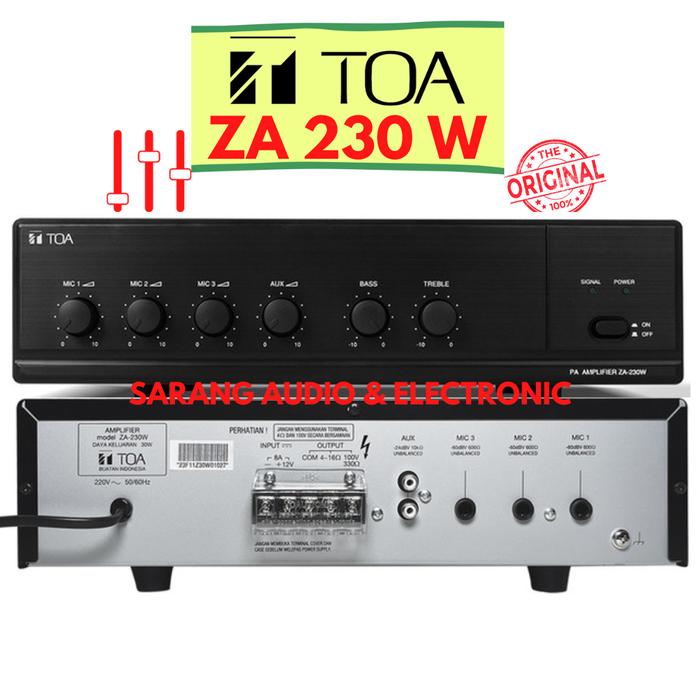 Jual AMPLIFIER AMPLI TOA ZA230W ORIGINAL TOA ZA 230 W 30watt GARANSI RESMI - Jakarta Timur ...