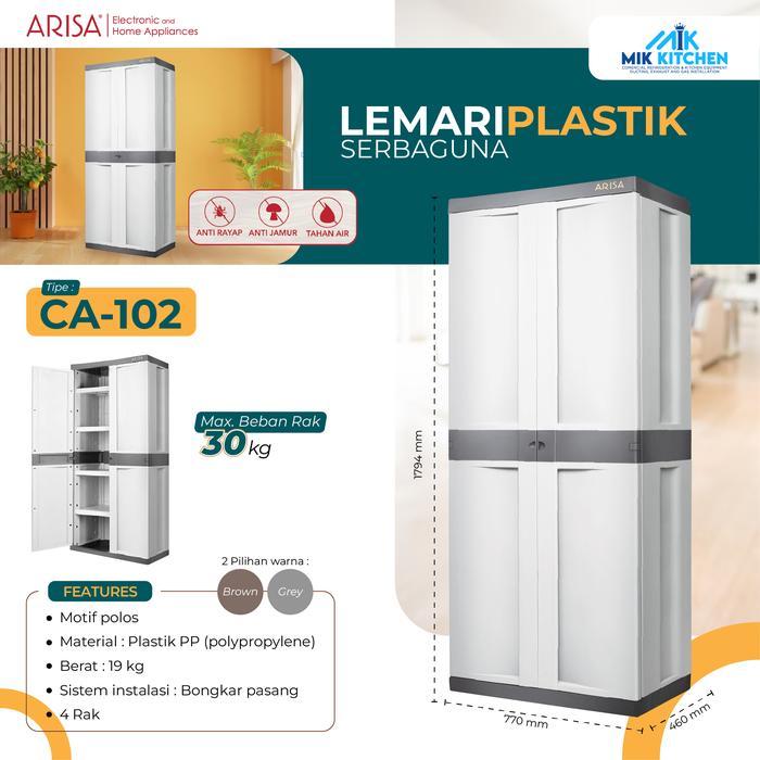 Jual ARISA Lemari Pakaian Lipat Plastik Dua Pintu CA102 / CA 102 - Jakarta Barat - mikkitchen ...