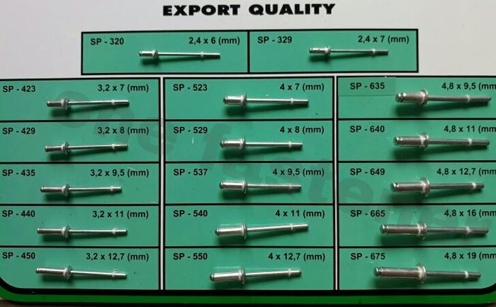 Jual 100 pcs paku rivet 640 rifet blind rivets rifets nut nuts ripet ...