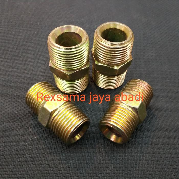 Jual 1/2 inch NPT X 3/8 inch NPT DOUBLE NEPPLE HIGH PRESSURE - Jakarta ...