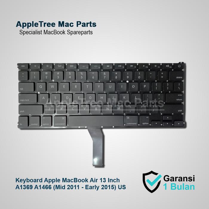 Jual Keyboard Apple MacBook Air 13" A1369 A1466 (Mid 2011 - Early 2015 ...