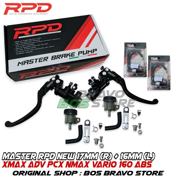 Jual master rem rpd radial 17mm 15mm nmax xmax pcx adv forsa vario 160 ...