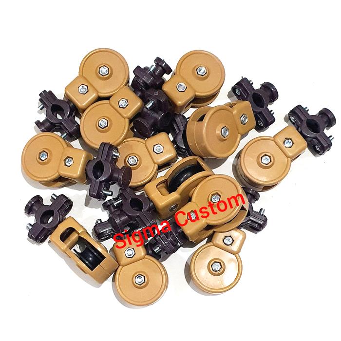 Jual Cable Hanger Cokelat/ Gantungan Kabel / Carrier / Roller Sling ...