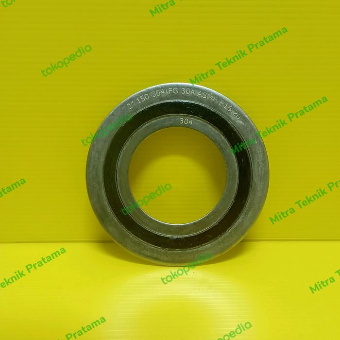 Jual SWG Stainless 304 ANSI 150 1 1/2 inchi / DN 40 Spiral Wound Gasket ...