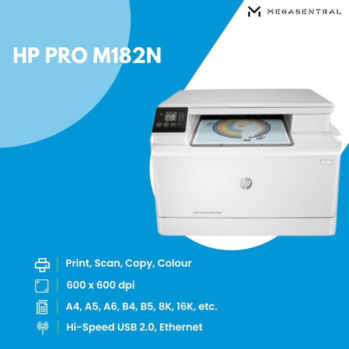 Jual Printer HP Color LaserJet Pro MFP M182n M 182n (Print, Scan, Copy ...