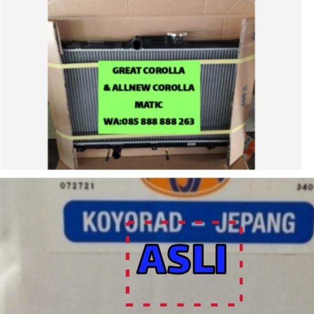 Jual Radiator Greco ALLNEW Great COROLLA AE110 AE111 AE 112 Matic ...
