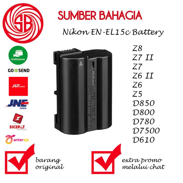 Promo Nikon EN-EL15c Baterai Kamera Cicil 0% 3x - Kota Surabaya - sumber bahagia digital | Tokopedia