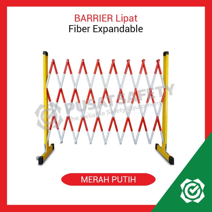Jual Board Barrier Fiber Plastik Pagar Pembatas Lipat Expandable ...